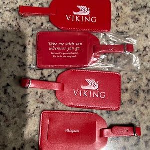 Viking | Other | Viking Leather Luggage Tags | Poshmark